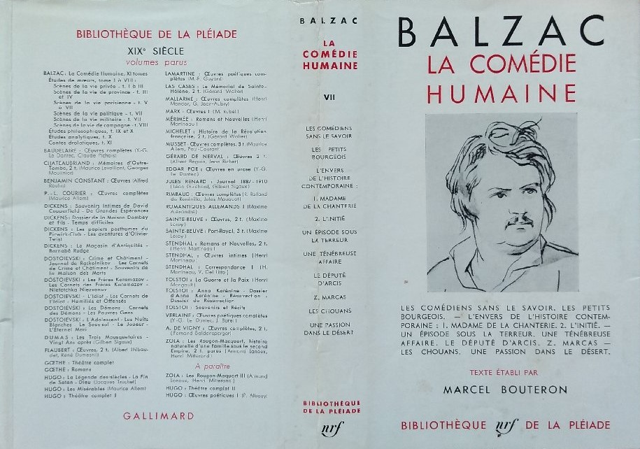 Balzac dans la bibliothèque de la Pléiade