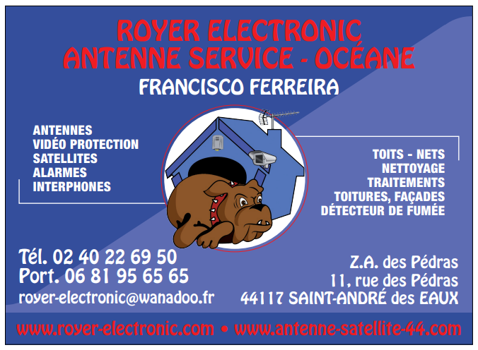 antenne dépannage Electricité ROYER ELECTRONIC ANTENNE SERVICE OCEANE