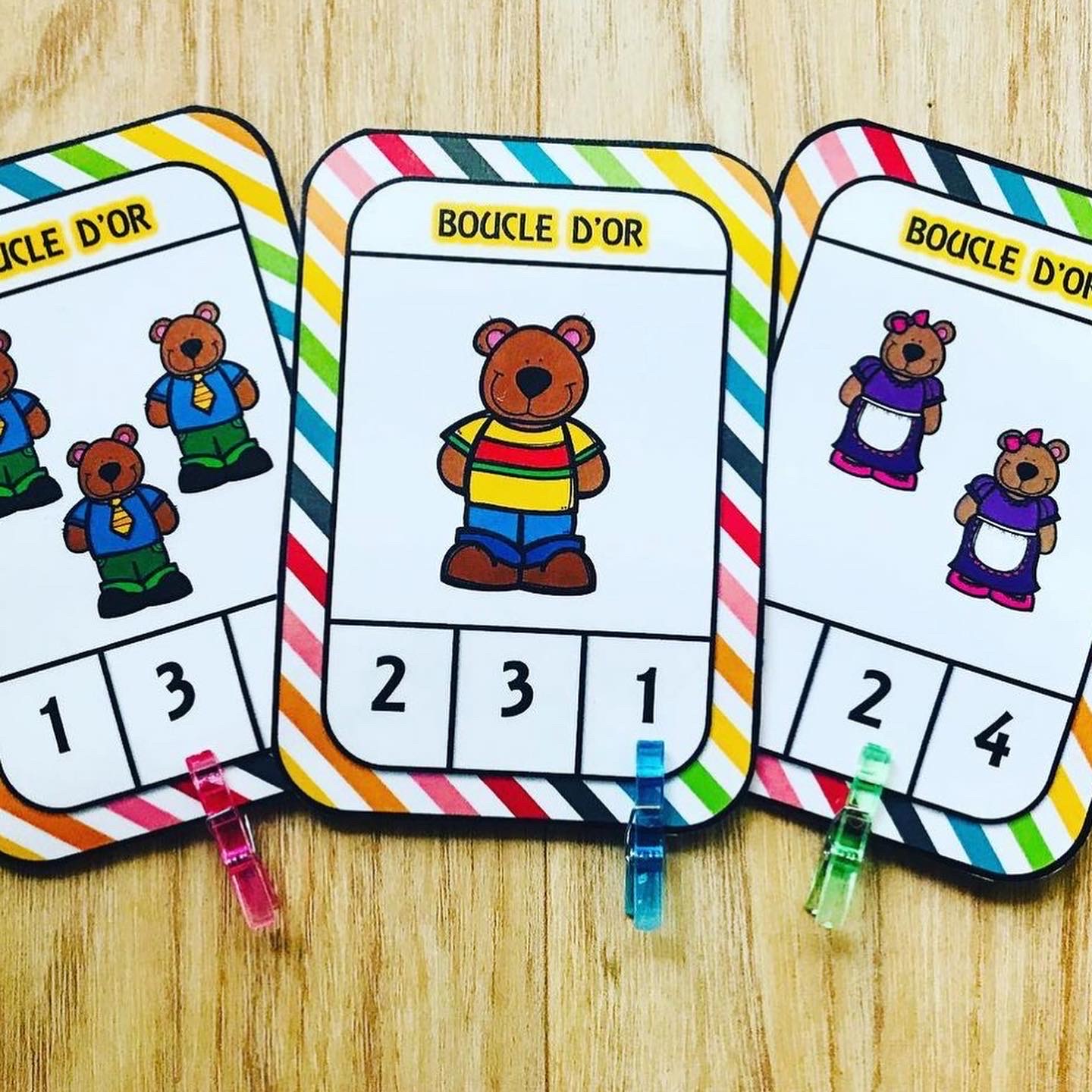 Crayons, Cahiers & Sourires - BOUCLE D'OR ET LES TROIS OURS