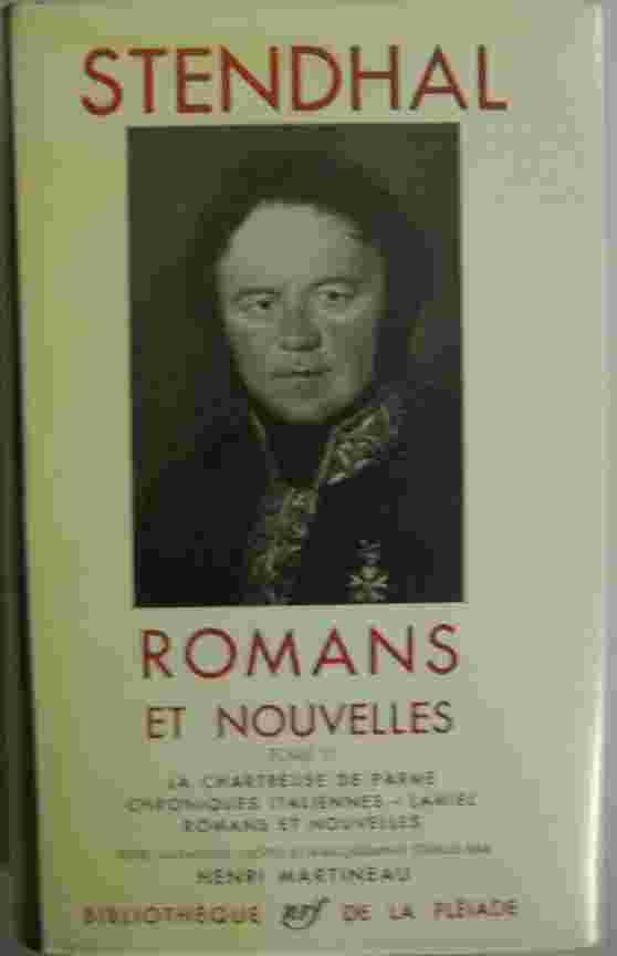 Stendhal dans la collection de la bibliothèque de la Pléiade