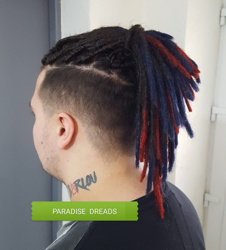 Dreads synthetiques Homme; fausse dreadlocks, dreadlocks court