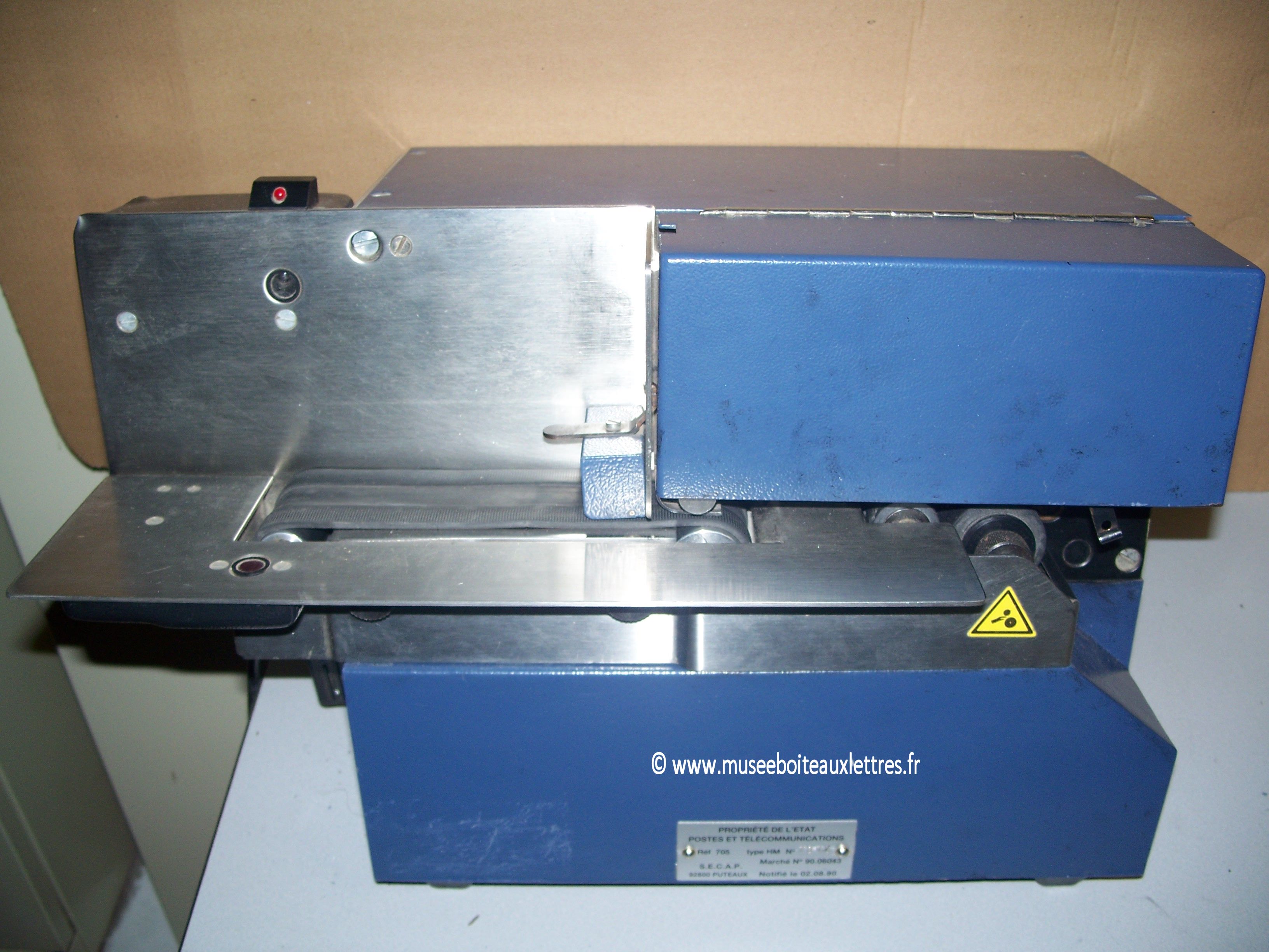 Machine à oblitérer le courrier daguin secap krag RBV flier mégras.