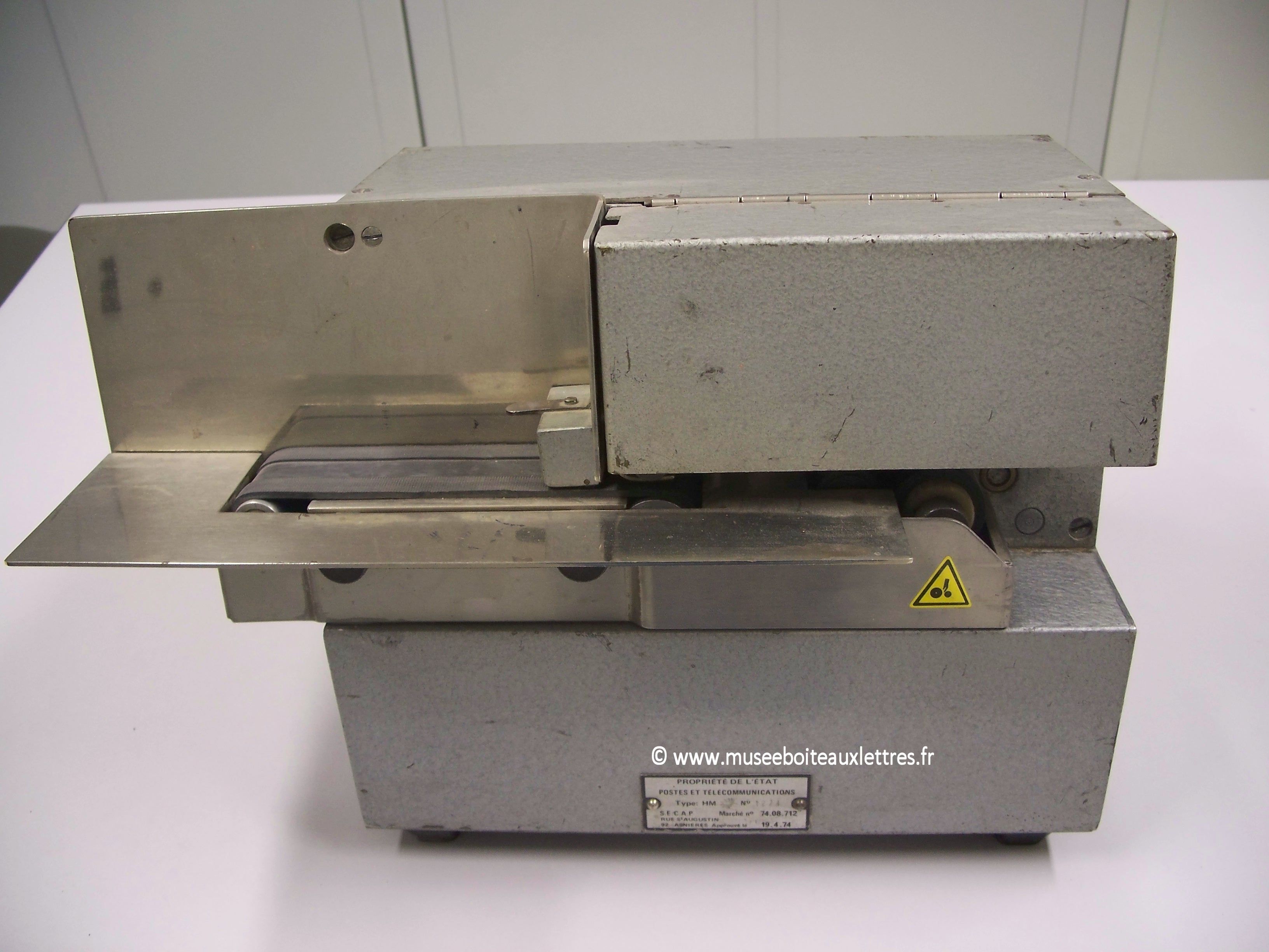 Machine à oblitérer le courrier daguin secap krag RBV flier mégras.