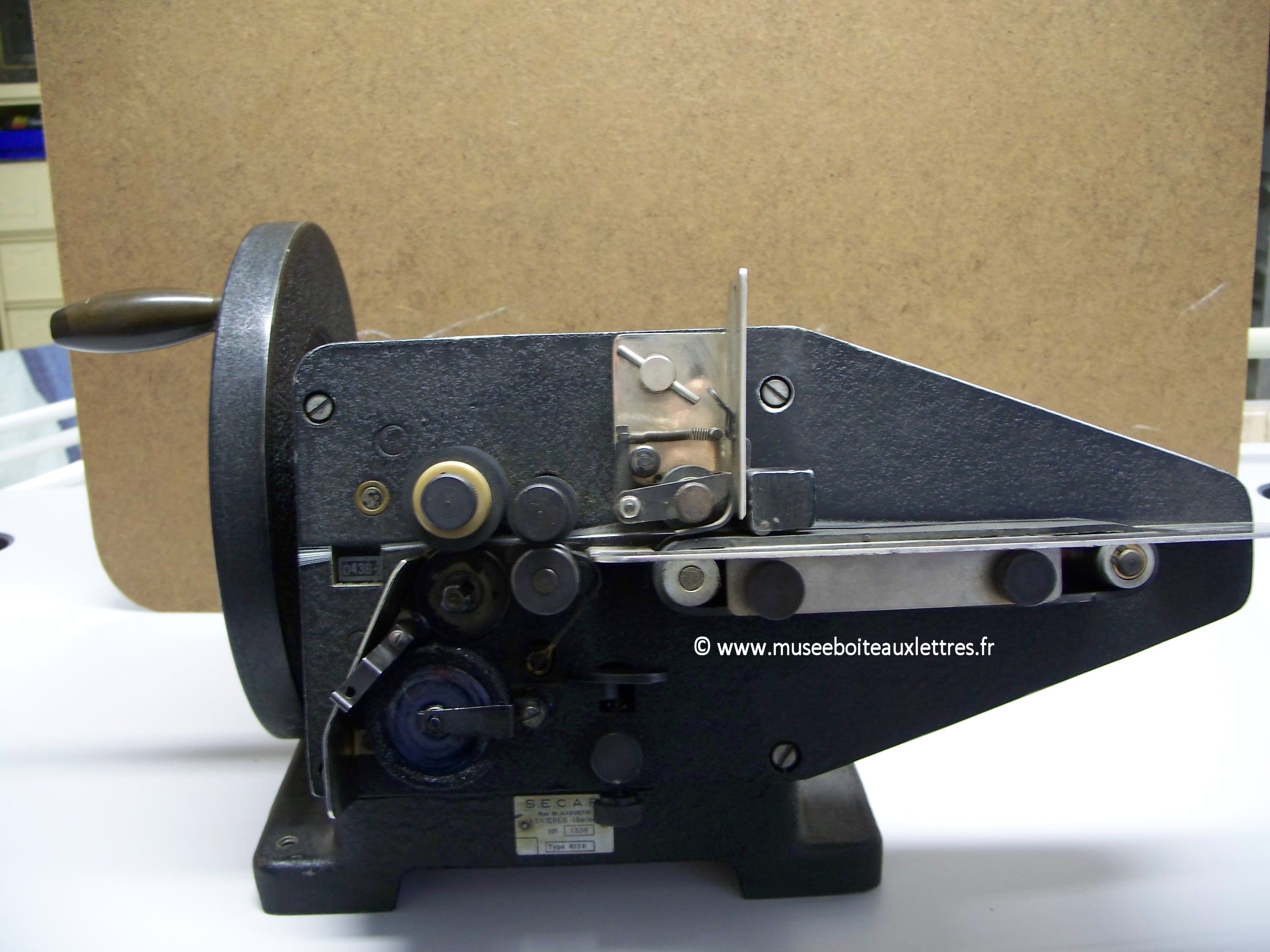 Machine à oblitérer le courrier daguin secap krag RBV flier mégras.